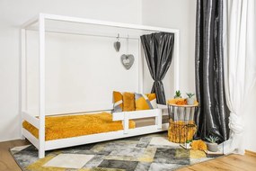 MAXIDO Dětská postel domeček Vali 180x80 bílá