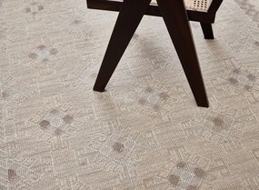 Diamond Carpets India, Ručně vázaný kusový koberec Anantara DESP P71 White Mix, 200x290, béžová, ložnice