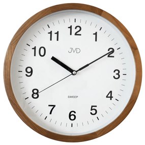 JVD Kulaté dřevěné nástěnné hodiny JVD NS19019/11