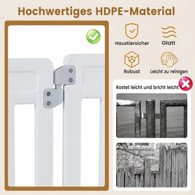 Costway Skládací ohradník pro psy z HDPE s 8 panely a uzamykatelnými dvířky