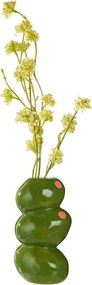 OLIVES Váza 17 cm - zelená