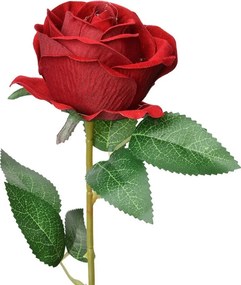 Vínová umělá květina růže Rosea - 8*8*50 cm