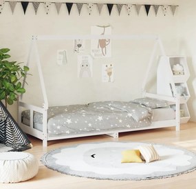 vidaXL Dětská postel 80 x 200 cm masivní borové dřevo [834451] Barva: Bílá