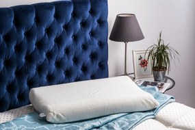 Perdormire přírodní polštář ideální pro spánek na zádech Bio Wave 72x42 cm + povlak na polštář zdarma