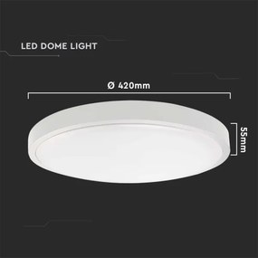 LED Koupelnové stropní svítidlo LED/30W/230V 3000K IP44 pr. 42 cm bílá
