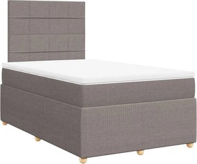 Box spring postel s matrací taupe 120x190 cm textil 3294299