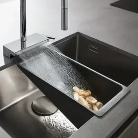 Hansgrohe - Multifunkční síto do dřezu, matná černá