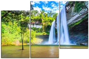 Obraz na plátně - Huai Luang vodopád 1228D (135x90 cm)