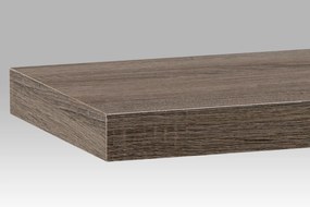 Autronic Polička nástěnná 120 cm, MDF, 3D dekor dub sonoma dark, baleno v ochranné fólii