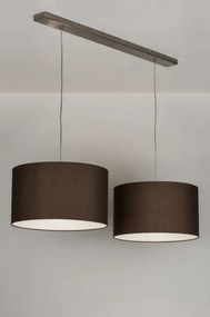 Závěsné designové hnědé svítidlo nad stůl Duo Brown Unima