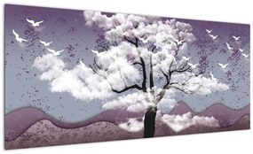 Abstraktní obraz stromu (100x40cm)