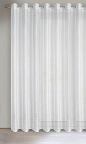 ZÁCLONA NA KROUŽCÍCH SIBEL 300X250 CM BÍLÁ