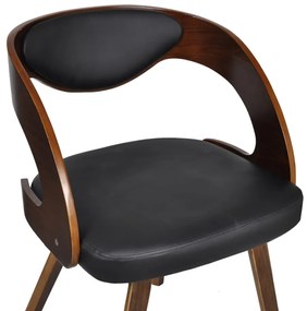 Jídelní židle 6 ks hnědé umělá kůže - Default Title