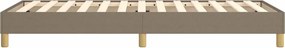 Rám postele s boxspringem taupe 80x200 cm textil 3120570