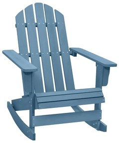 Zahradní houpací křeslo Adirondack masivní jedlové dřevo modré 315885