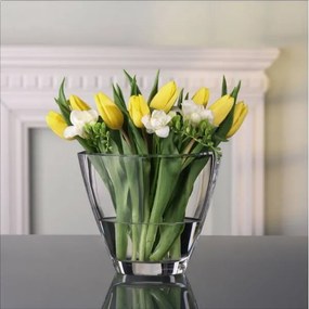 Váza z křišťálového skla Nachtmann Carré, výška 18,8 cm