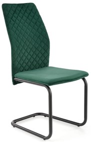 Tmavě zelená jídelní židle K444