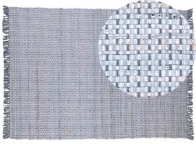 Šedý bavlněný koberec 160x230 cm BESNI Beliani