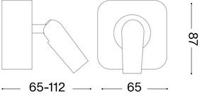 Ideal Lux - LED Nástěnné bodové svítidlo BEAN LED/3W/230V CRI 90 zlatá