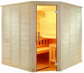 Sentiotec finská Sauna Welfun Corner 206x206x204cm