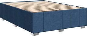 Rám postele bez matrace modrý 140 x 190 cm textil 3284838