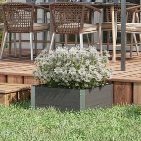 Zvýšený záhon Outsunny, květináč, sázení s otevřeným dnem, bylinkový záhon do zahrady, na balkon, šedý, 60 x 30 cm