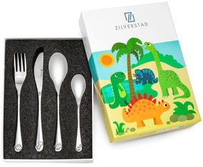 Zilverstad Dětská sada příborů (4 ks) Dinosaury