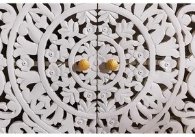 Massive home | Ručně vyráběný příborník MARRAKESCH 170cm bílé mangové dřevo