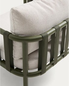 Zelený/béžový hliníkový zahradní lounge set pro 4 osoby Omala – Kave Home
