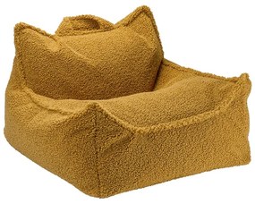Hnědý dětský sedací vak z textilie bouclé Chair – Wigiwama