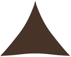 Stínící plachta oxfordská látka trojúhelník 3,6x3,6x3,6 m hnědá - Default Title