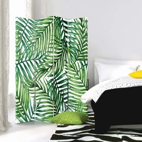 Ozdobný paraván Zelená zeleň příroda - 145x170 cm, čtyřdílný, obustranný paraván 360°