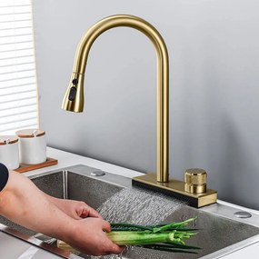 Rea Conor, kuchyňská baterie h-400, zlatá matná, REA-B6312
