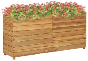 vidaXL Vyvýšený záhon 150 x 40 x 72 cm recyklovaný teak a ocel