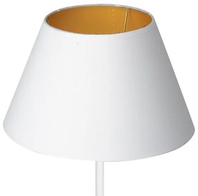 Stolní lampa ARDEN 1xE27/60W/230V pr. 30 cm bílá/zlatá