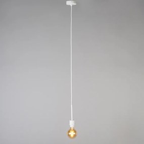 Moderní závěsná lampa bílá se stínidlem 45 cm tupá - Combi 1