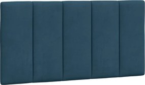 Postel s matrací Hanko modrá 100 x 200 cm samet 3208584
