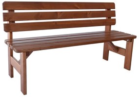 ROJAPLAST Zahradní lavice - VIKING 150, dřevěná lakovaná