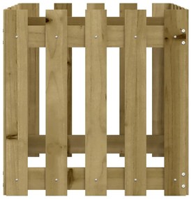 Zahradní truhlík plotový design 50x50x50 cm impregnované dřevo