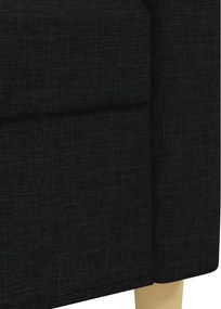 3dílná sedací souprava černá textil 3278291