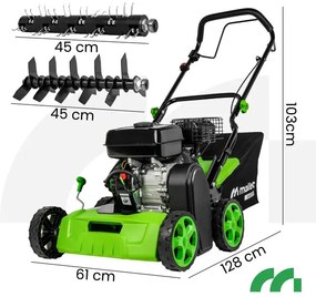 Benzínový provzdušňovač a vertikulátor MALTEC MASTERLAWN-OIL4000