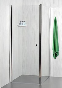 WellMall ALFA-V COMBI 100x80 Clear Obdélníkový sprchový kout bez vaničky 8595703836701