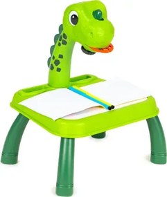 ECOTOYS Kreslicí tabule s projektorem Dinosaurus zelená / 3 tematické