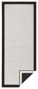 Černo-krémový venkovní koberec NORTHRUGS Panama, 80 x 350 cm
