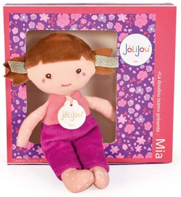Doudou Jolijou Panenka Mia 16 cm fuchsia