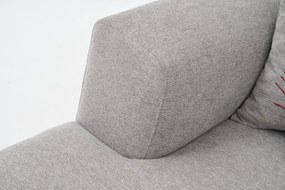 Hanah Home Rohová pohovka LINDEN MINI levá světle šedá