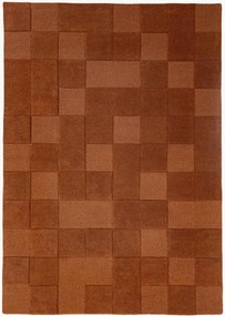 Ručně všívaný vlněný koberec Checkerboard