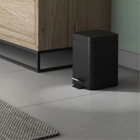 Gedy, ARGENTA Odpadkový koš 3l, Soft Close, černá matná, 220914