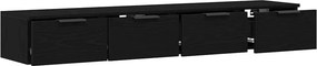 Nástěnná skříň 2 ks Černý dub 68 x 30 x 20 cm Kompozitní dřevo 3333074