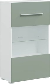 5dílná TV stolky s LED osvětlením olivově zelená kompozit 3324232